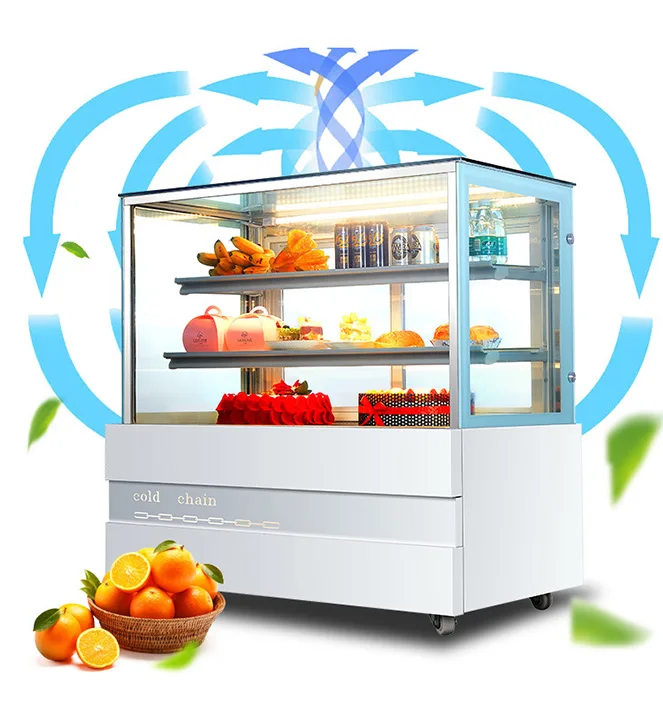 Mini Cake Freezer Refrigerated Showcase Showcase Counter Top Glass Cake ...