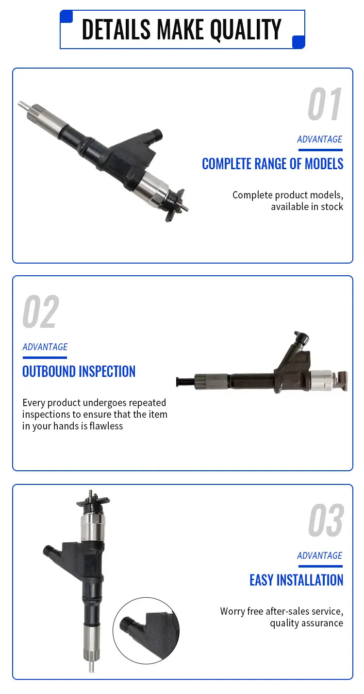 Good Quality 23670-E0341 Common Rail diesel Fuel Injector 095000-1020 ...