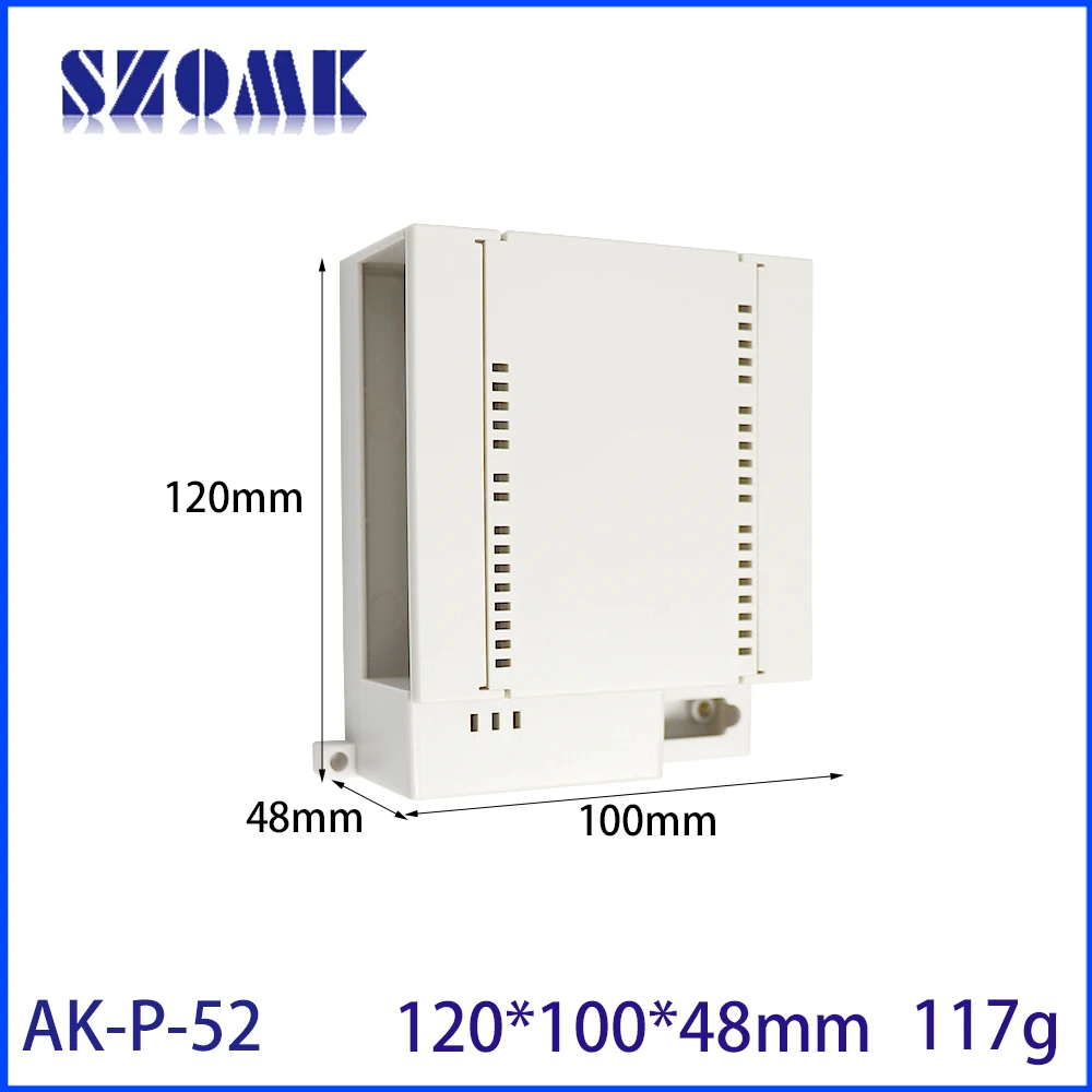 120*100*48mm Plc Din-Rail Outlet Box Project Control Box Plastic ...
