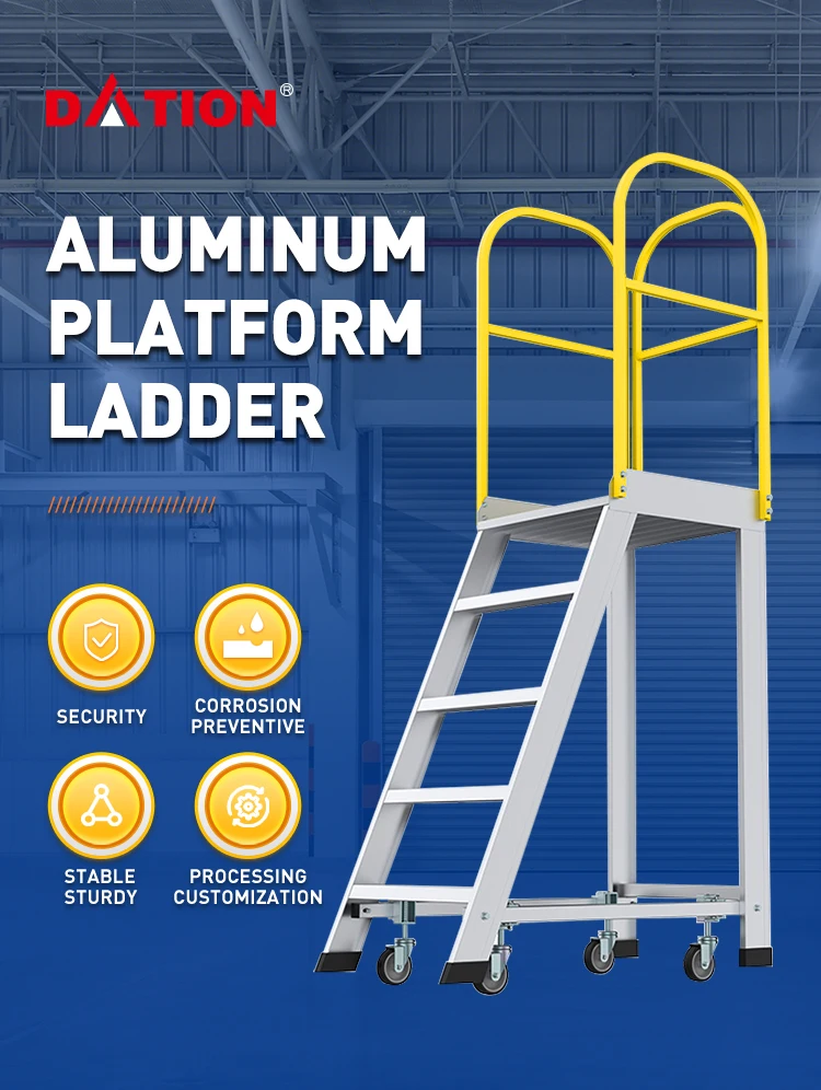 Warehouse Supermarket Mobile Platform Step Ladder Warehouse Freight ...