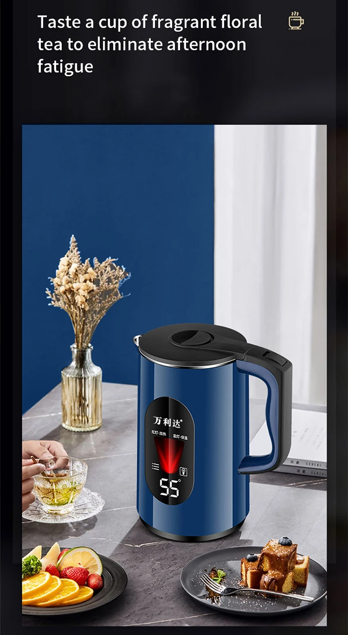 3L Electric Kettle with LED Display - Smart Boiling Solution