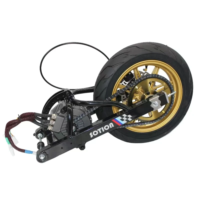 SOTION Aluminum Wheel Chain Street Version Kits 13KW Motor Swing Arm