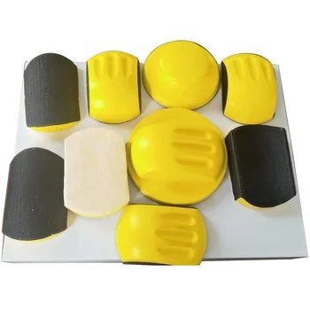 8pcs Kit Mouse Shape Sanding Block With Round Square Abrasive Discs Set ...