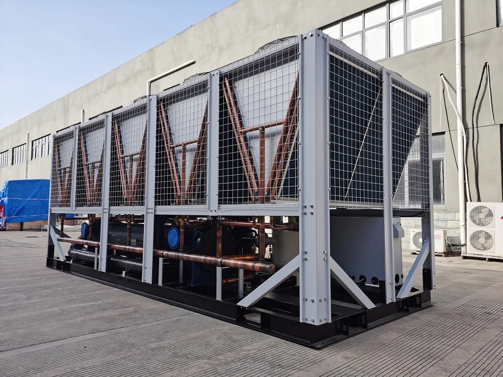 Screw Chiller 40 Hp Industrial Chilling Equipment Air Cooled Cold Water ...