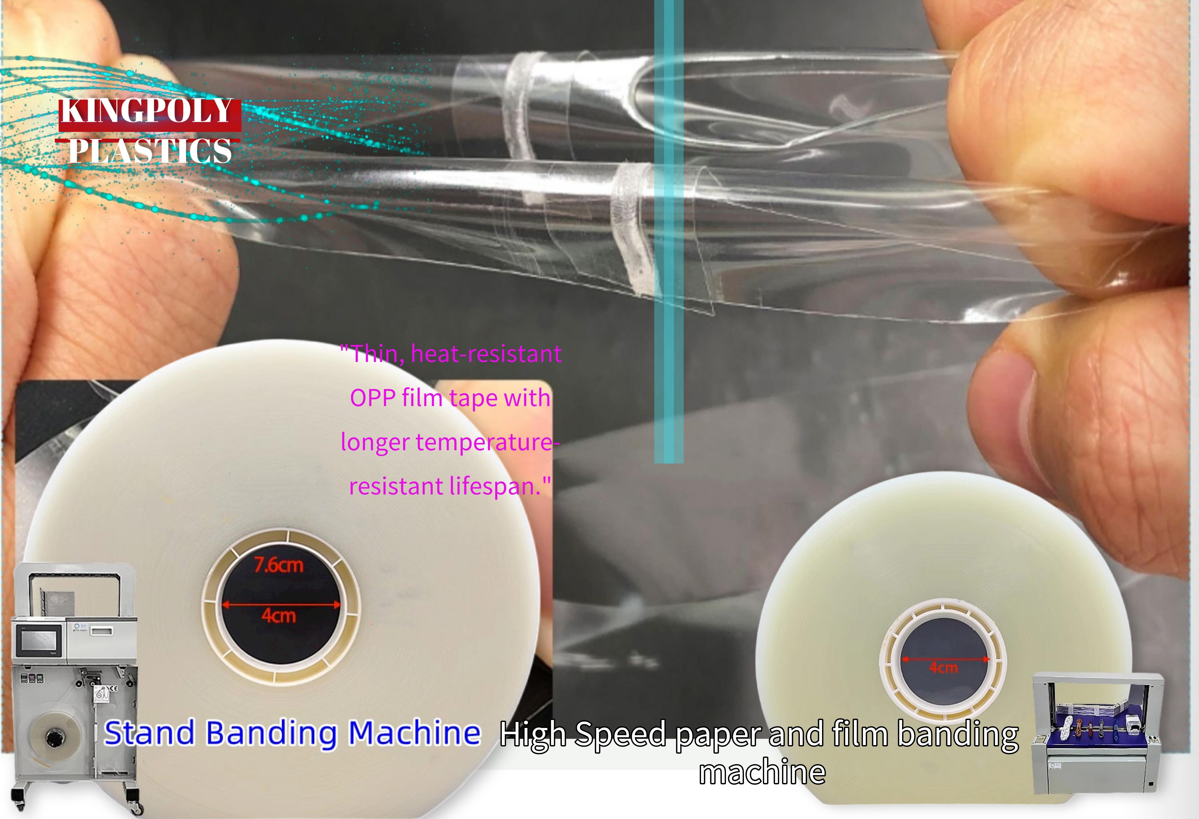 Mini Opp Packing Belt Banding Roll / Opp Banding Automatic Intelligent ...