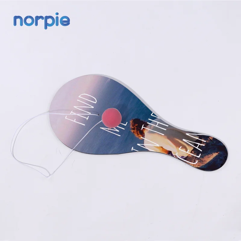 Diy Customized Logo Printable Kid Mini Paddle Ball Game Toy Sublimation ...