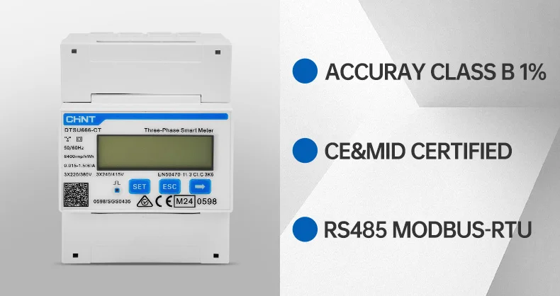 CHINT Single Phase Din Rail Meter Ddsu666 Digital Watt-Hour Power Meter ...