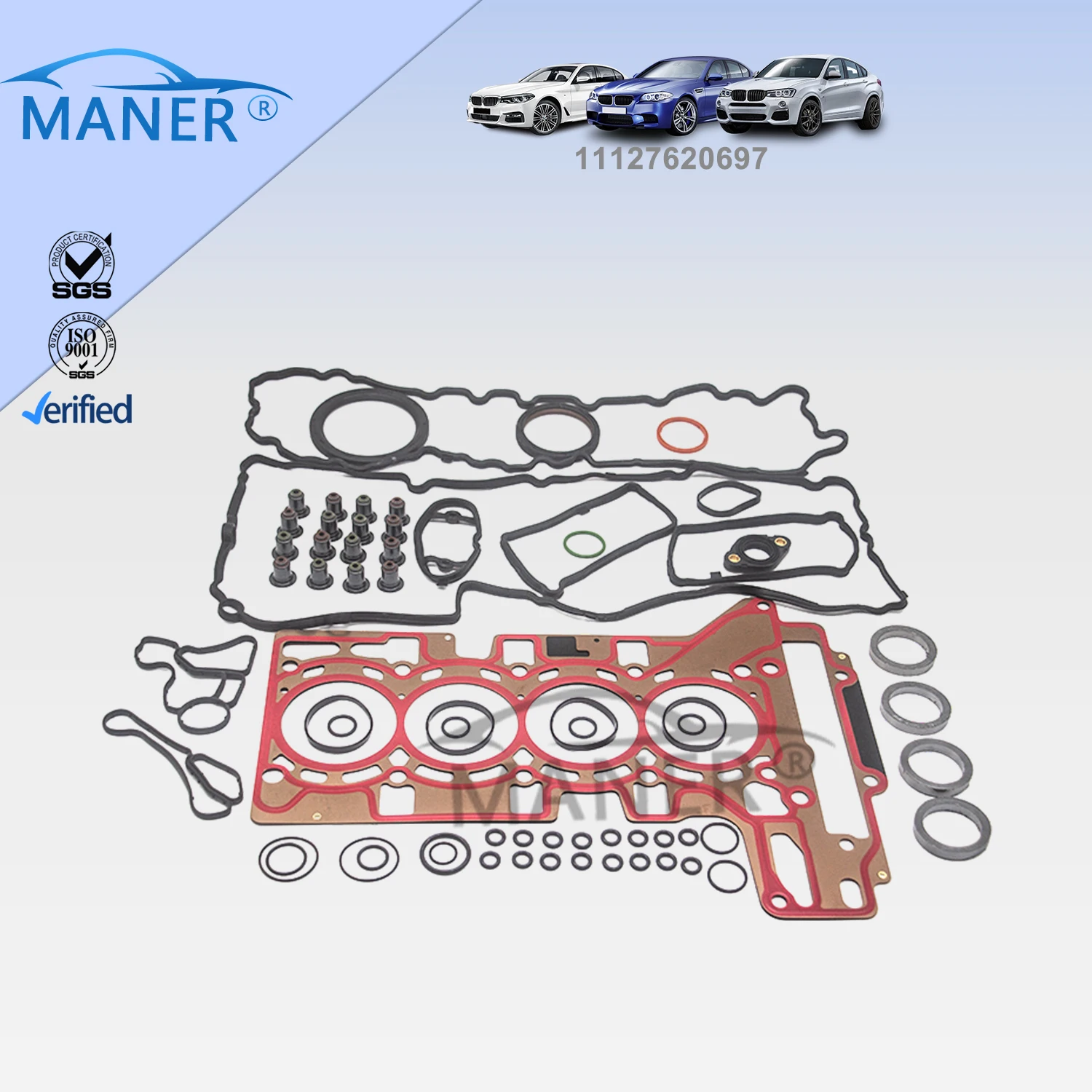 11127620697 11128676519 Cylinder Head Gasket Set Kit For Bmw 3 5 X1 X3 ...