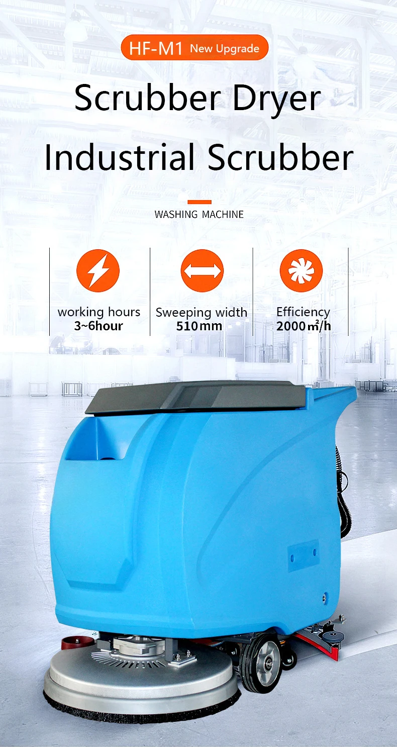 Floor Cleaning Machine Washing Marble Walk Behind Floor Scrubber Floor ...