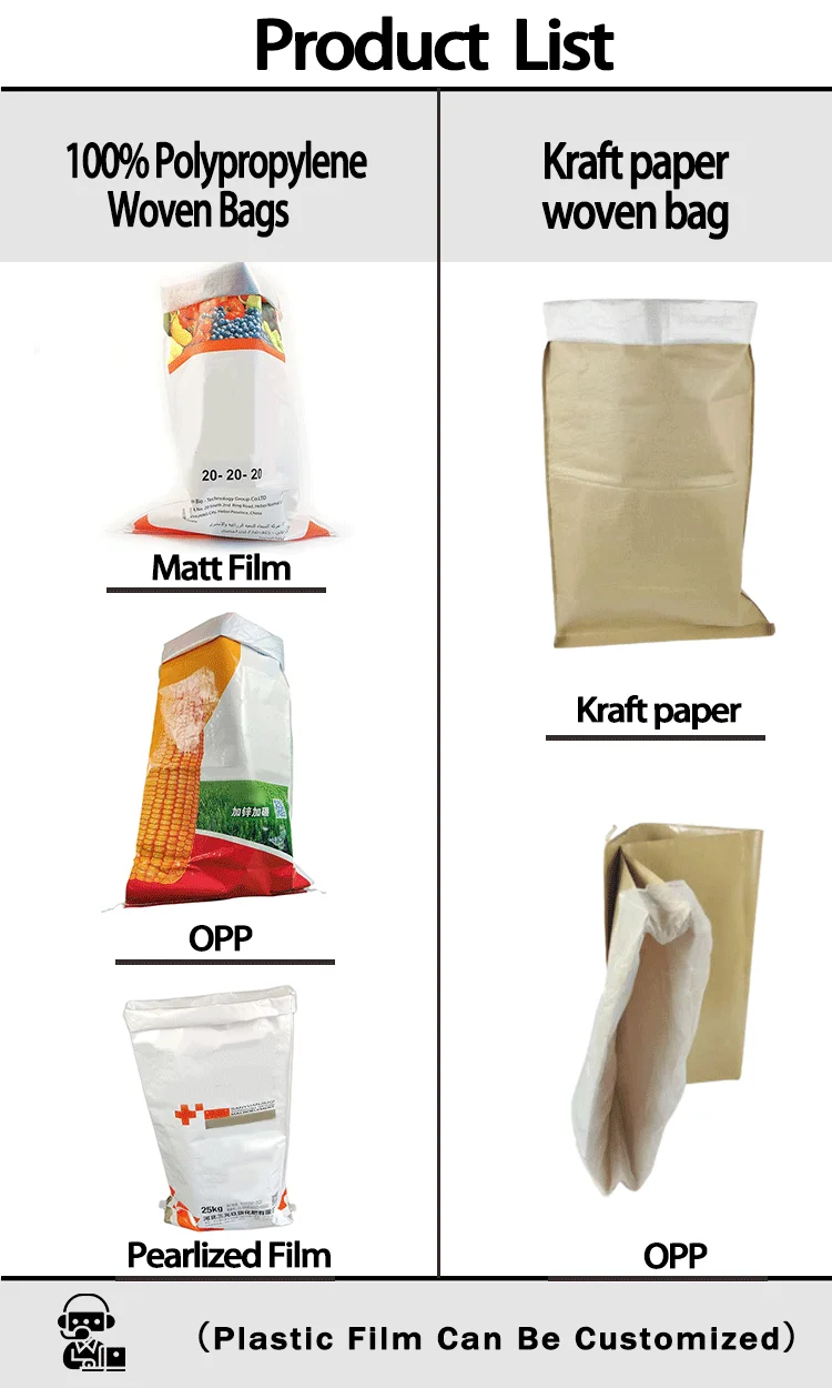 Customized With Custom Logo Mesin Pp Yern Woven Bag Opp And Pp Self ...