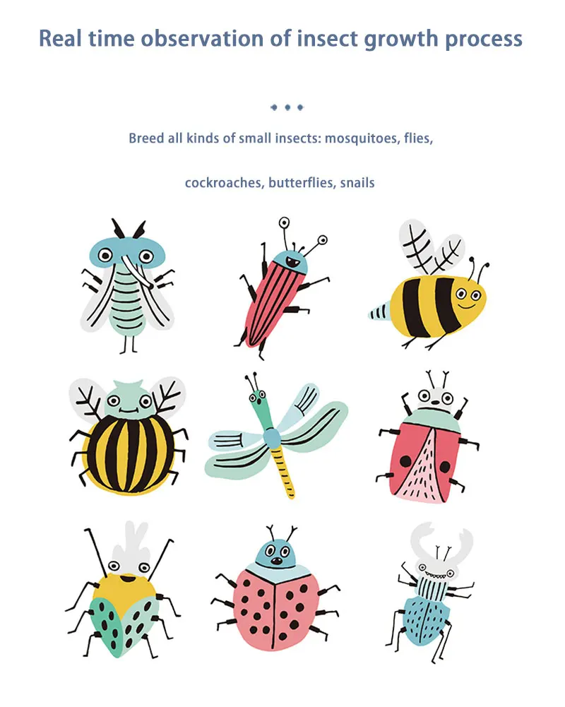 Insect And Butterfly Pop-up Collapsible Mesh Pet Cage - Buy Insect Mesh ...