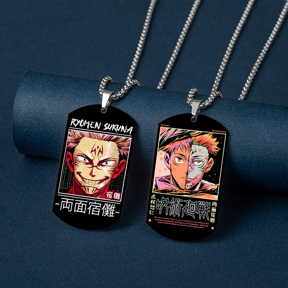 24 Designs Jujutsu Kaisen Stainless Steel Chain Necklace Anime ...