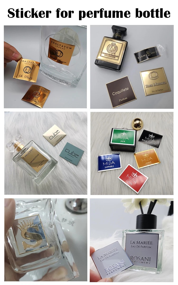 Accept Custom Logo Embossed Metal Label Metal Personalizado Perfumes ...