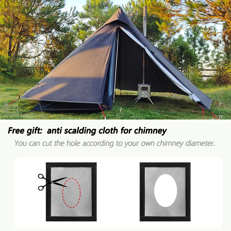 Outdoor Ultralight Pyramid Tent Camping Complete Teepee Other Tent for ...