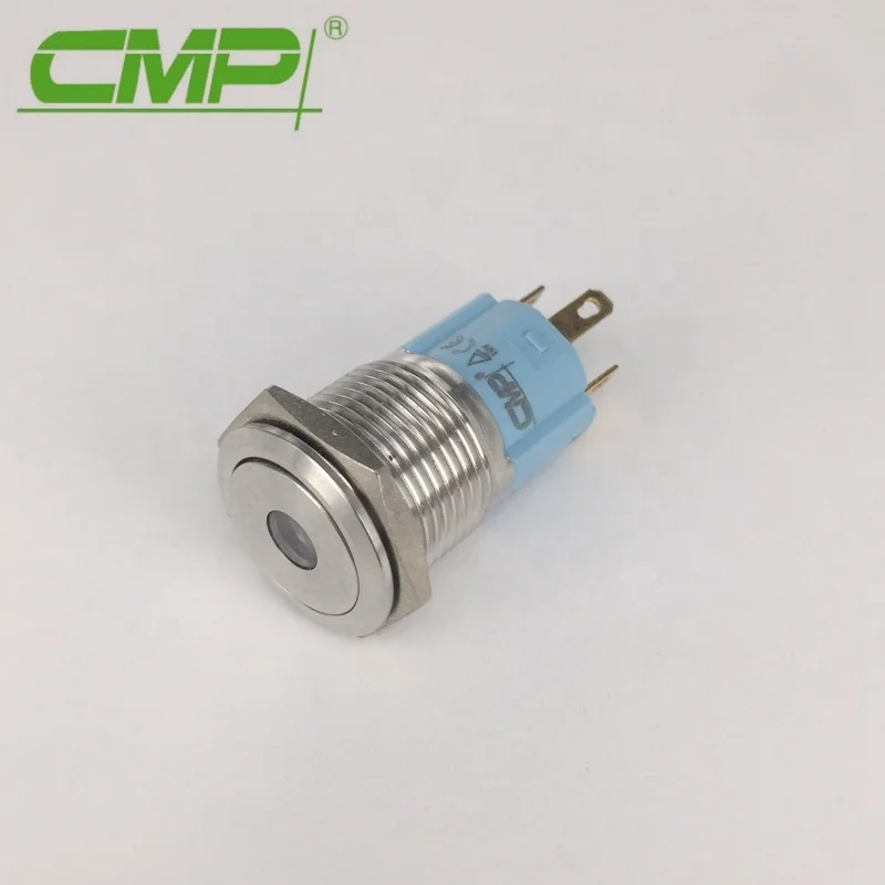 12V LED Push Button Switch MP016S/F11-D - Momentary Self-locking