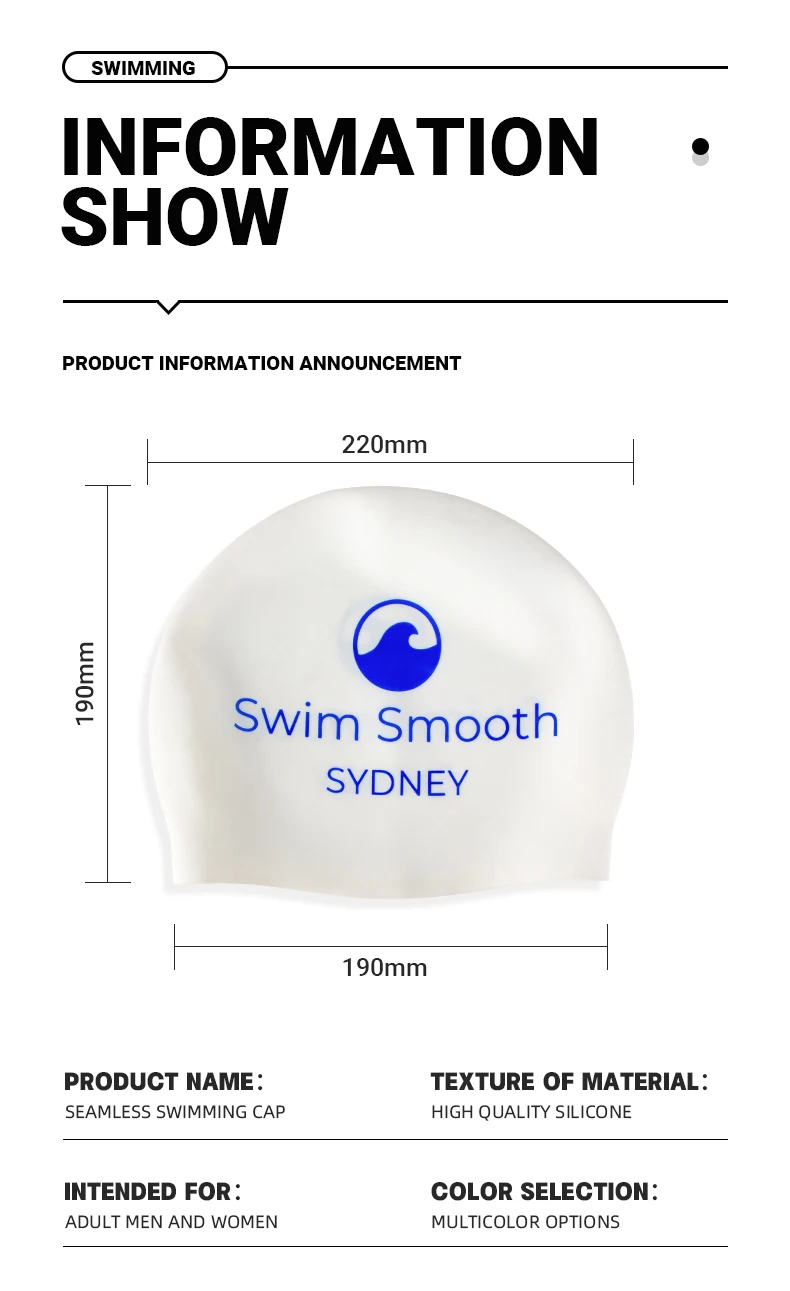 Factory Sell Swimming Cap Olympics Seamless Swim Cap For Wholesales ...