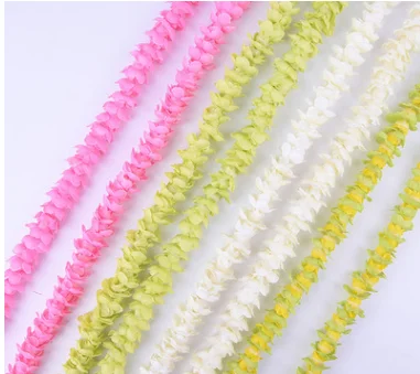150cm Hawaii Artificial Silk Pikake Lei Fabric Floral Necklace for ...