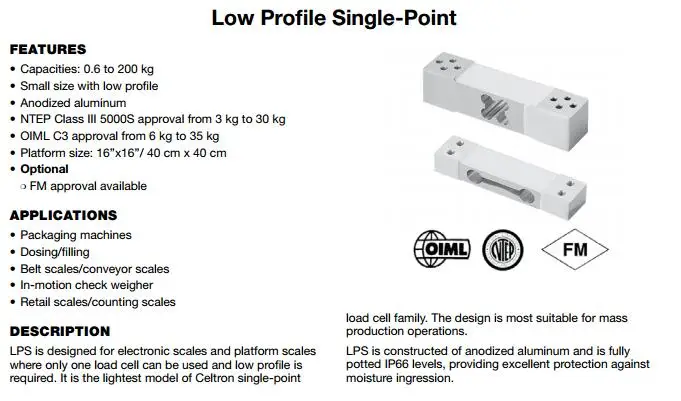Cantilever Beam Load Cells - Precision and Reliability