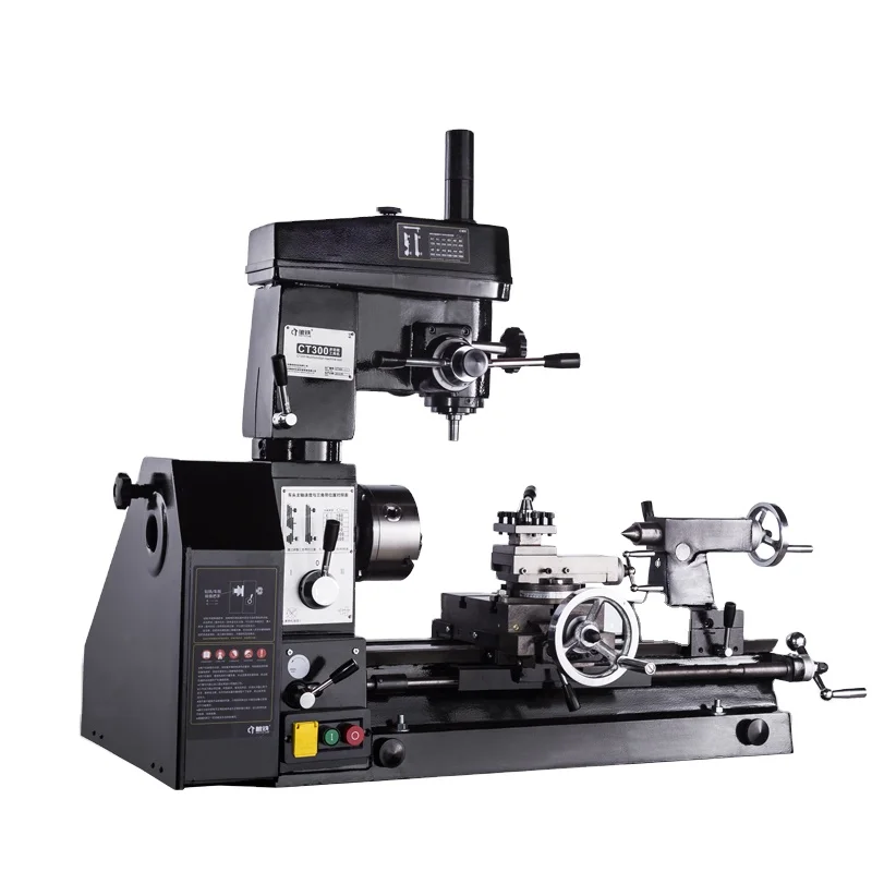 3 in 1 Bench Top Metal Lathe Milling CT300 Combo Machine - 750W, CE/ISO ...
