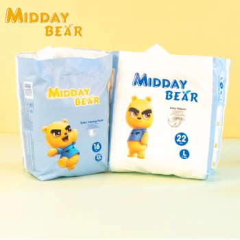 Midday Bear Diaper Factory Couches Dipers Soft Care Korean Baby Diapers ...