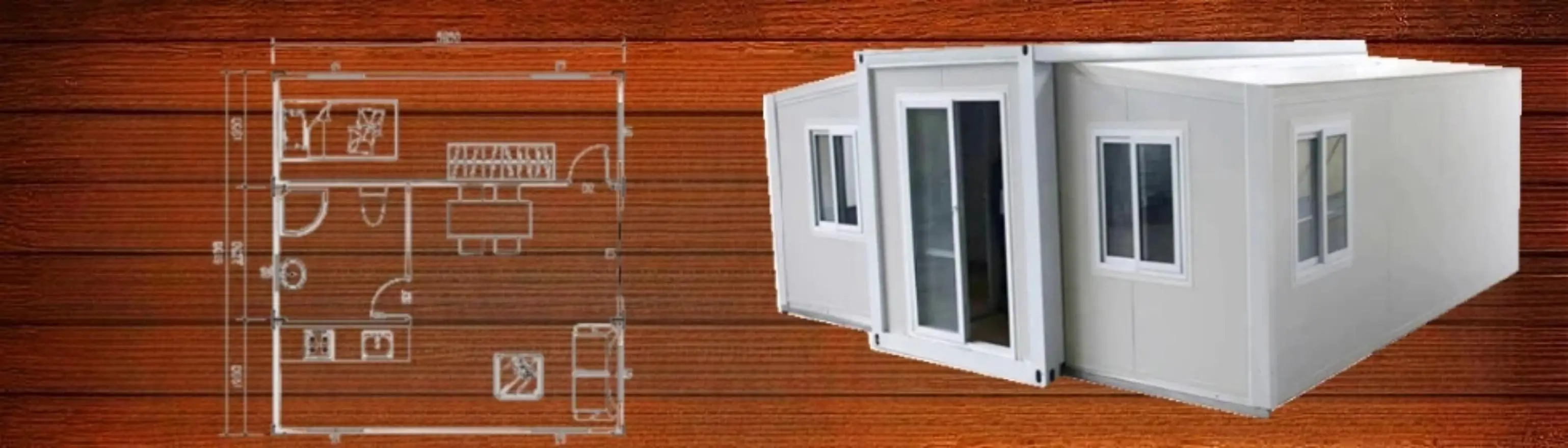 40ft Folding Expandable Granny Flat Prefabricated Container House Good ...