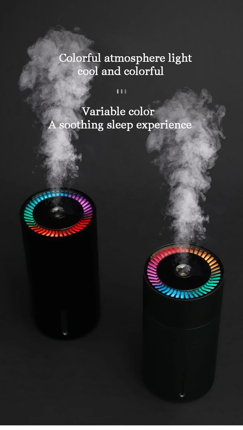 Oem Odm Factory Mini 7-color Night Light Car Humidifier Usb Charging ...