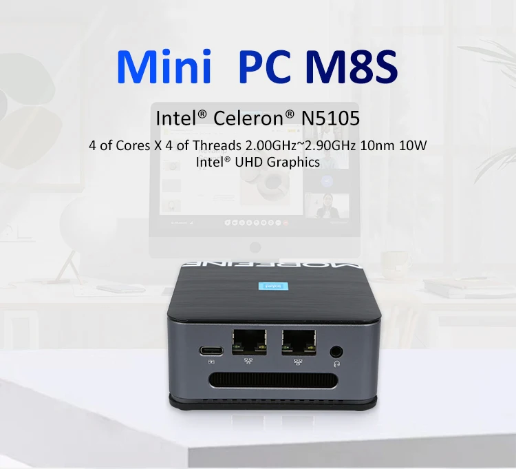 Morefine M8s Mini Pc N5105 Desktop Minipc Wifi6 Rj45 Dp1.4 Lpddr5 For ...