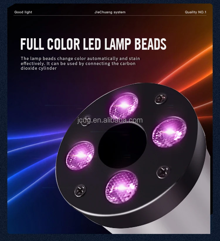 Handheld Led Co2 Gun Rgb Jet Machine Special Effects Dj Stage Fog Gas ...