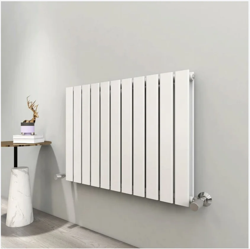 HUICHAN Modern Anthracite Steel Double Flat Tube Radiators for Hot Water Heating - OEM
