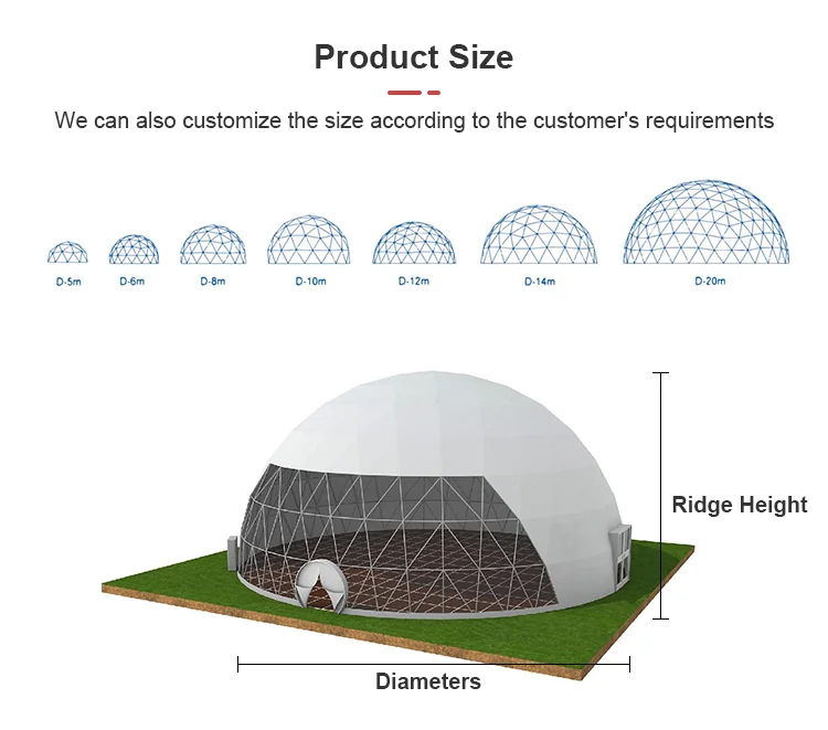 Aluminium Spherical Sunroom Tent - Ideal for Outdoor Events