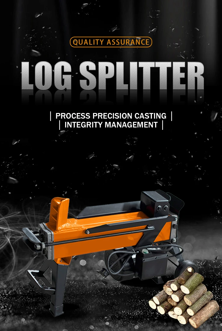 Electric Log Splitter 5 Ton Wood Splitter Electric Powered Motor With ...