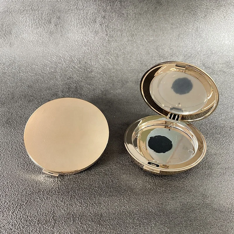 Lz Pack 100pcs 59mm Pan Round Metallic Gold Luxury Face Compact Pressed ...