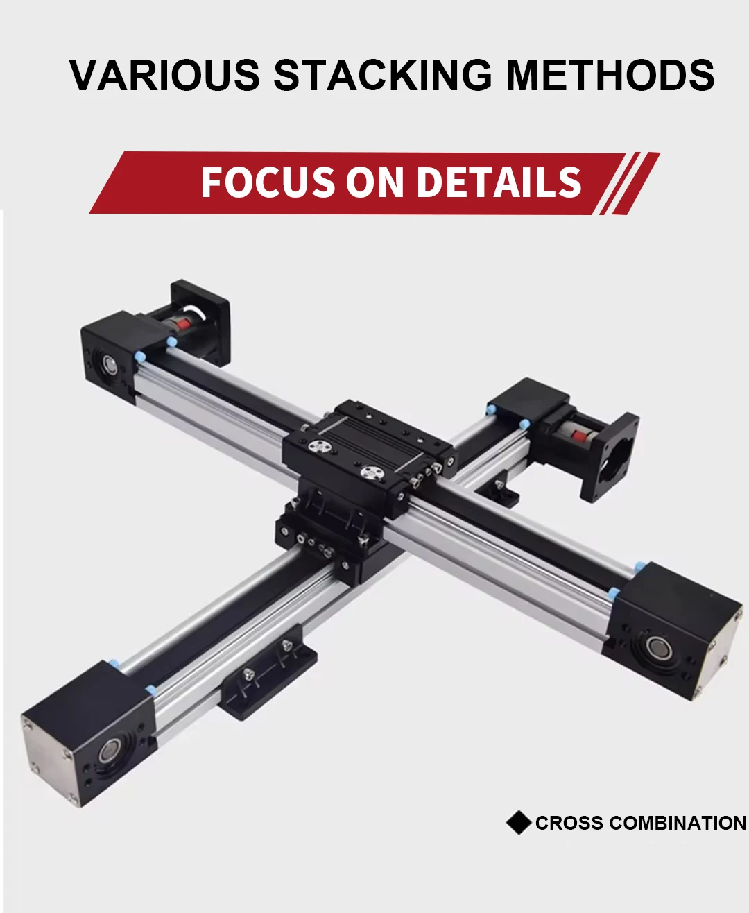 Linear Guide CNC HPB45, 500mm Stroke Length Timing Belt Linear Slide ...