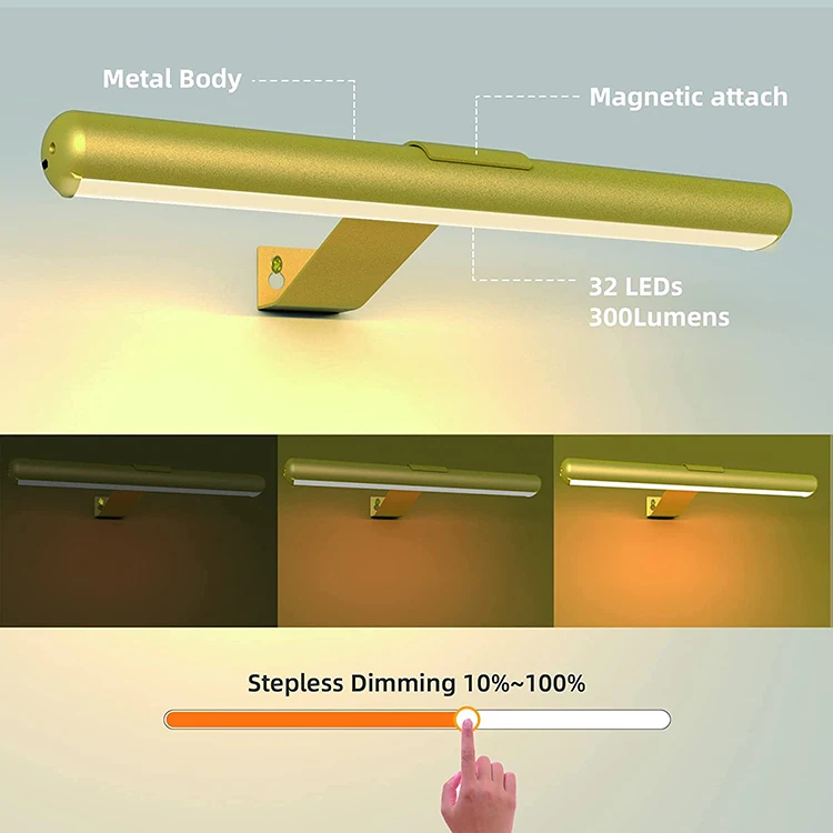 Modern Gallery Picture Light Indoor Wireless Wall Amp Rechargeable with Remote Control for Wall ...