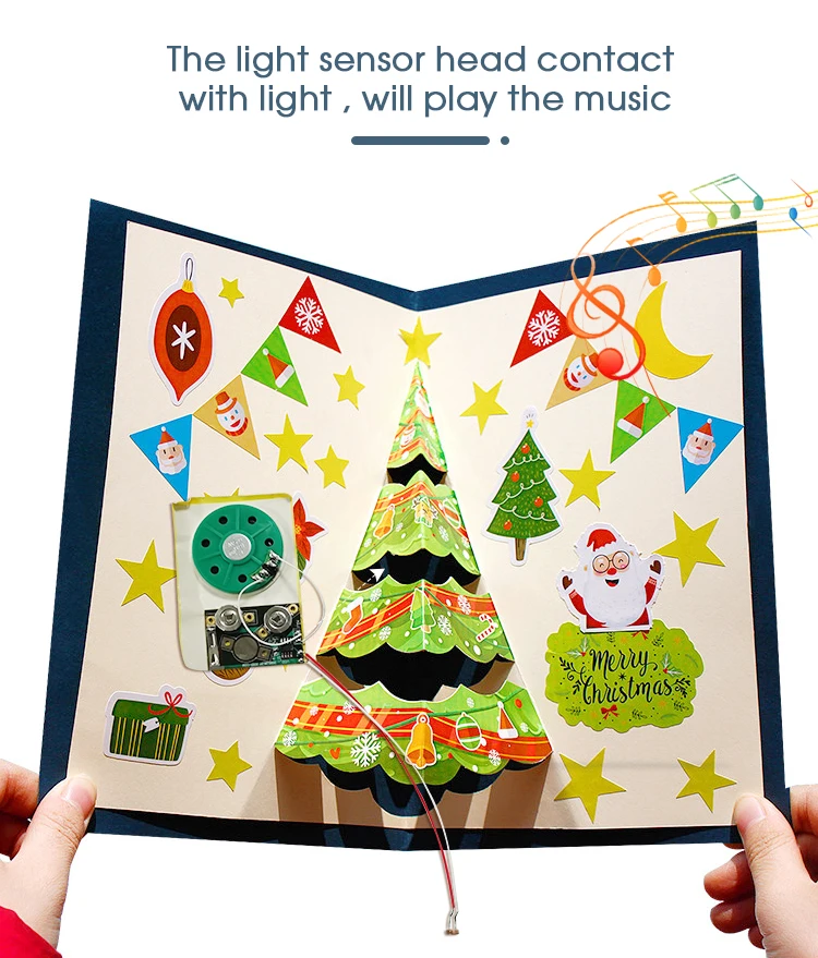 Light Sensor Activated Sound Module for Greeting Cards