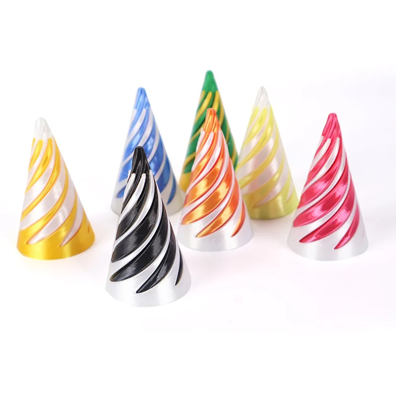 3D Printed Impossible Cone Toy Fiddle Fidget Stress Relief Toys Pyramid ...