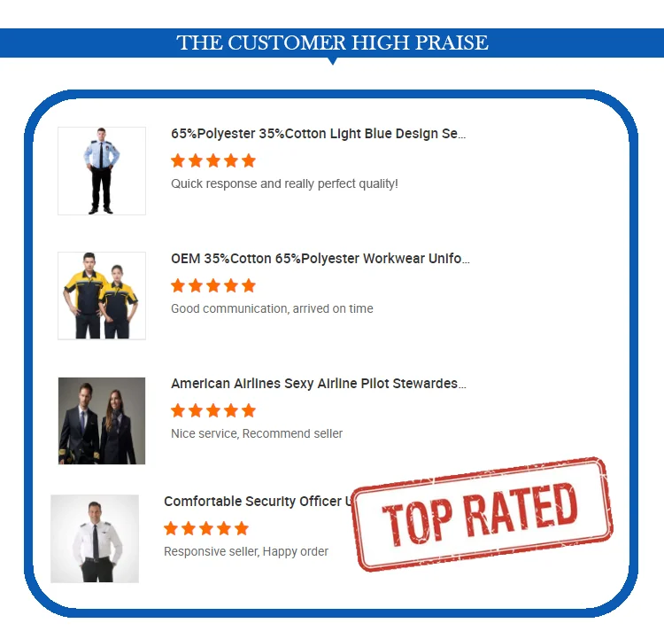 New Security Guard Suit Uniform Set for USA - Customizable