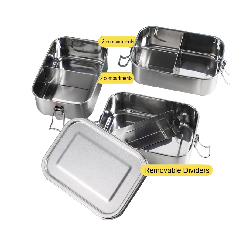Top Sale Wholesale Sus 304 Stainless Steel 18/8 Tiffin Leakproof Lunch ...