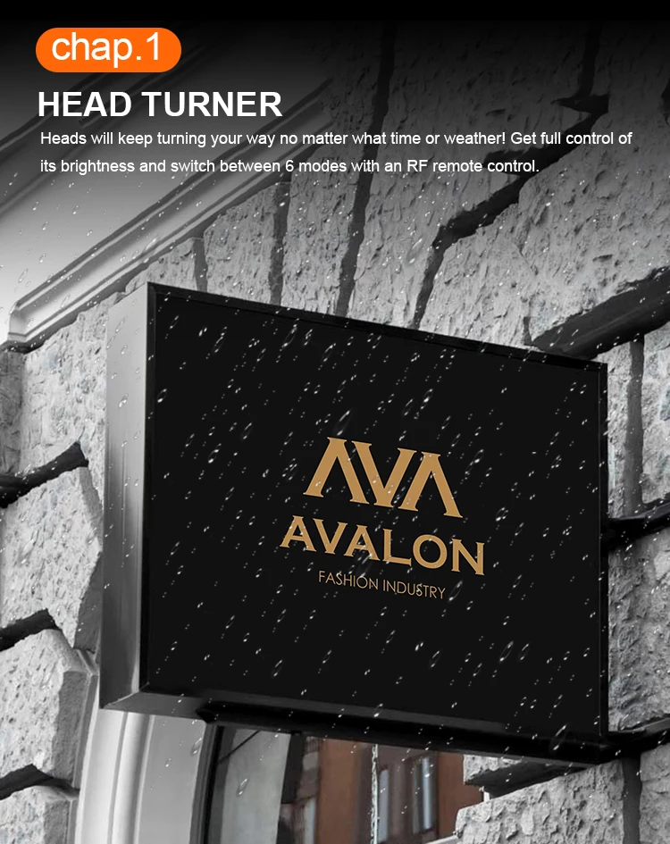 Custom Double Sided Metal Signs - Modern Outdoor Business Signs