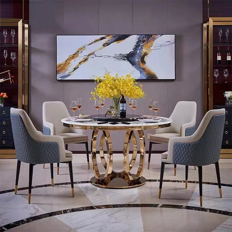 Luxury Classic Dining Room Sets 8 Chairs Table Dubai Furniture for Sale ...