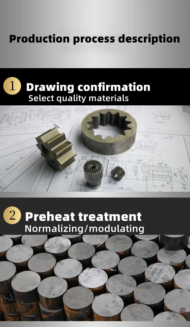 Custom Precision Spline Gear Helical Bevel Gear Processing Service Gear ...
