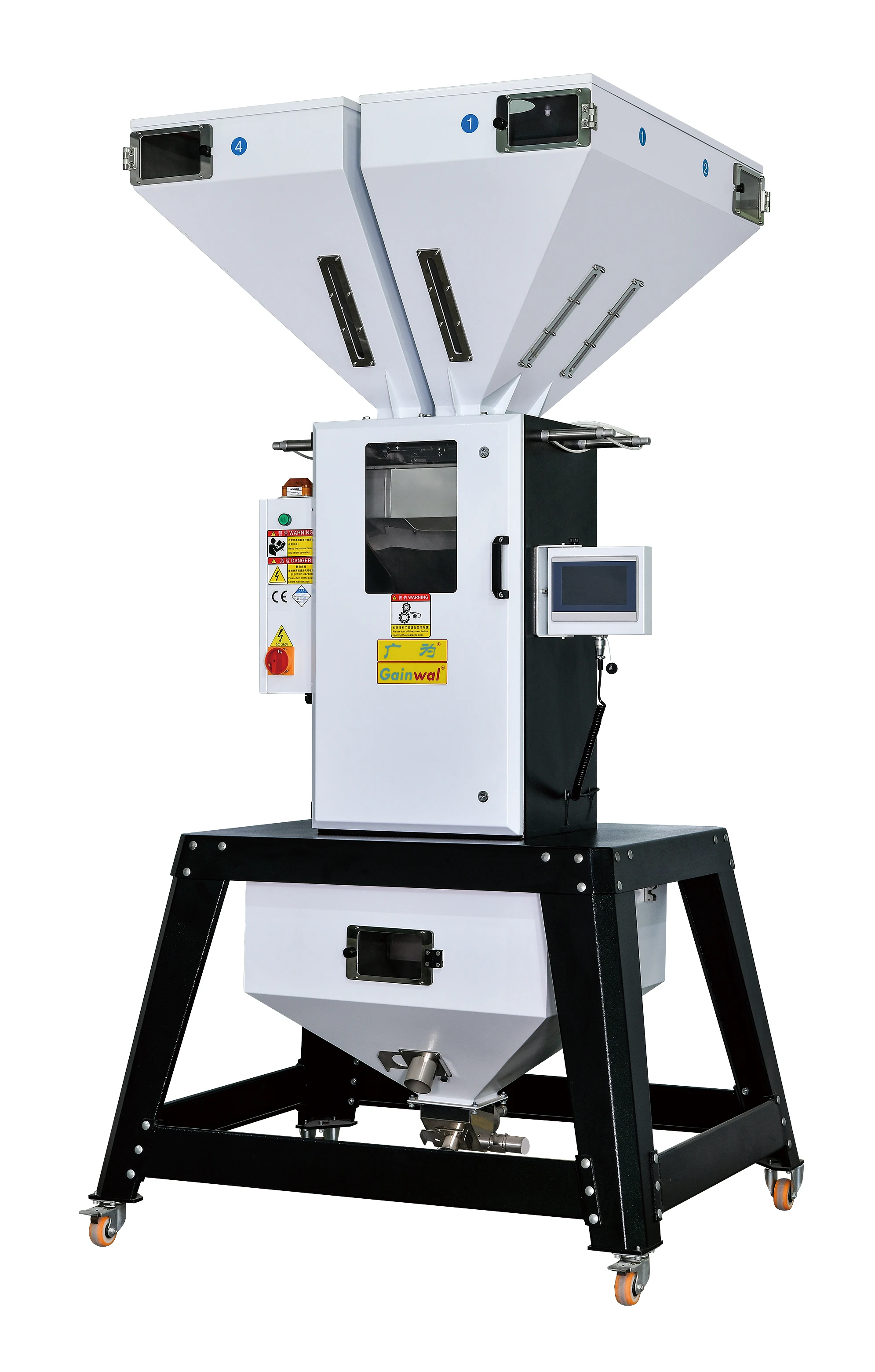 Gainwal PLC Controlled Plastic Gravimetric Weigh Scale Batch Blender ...