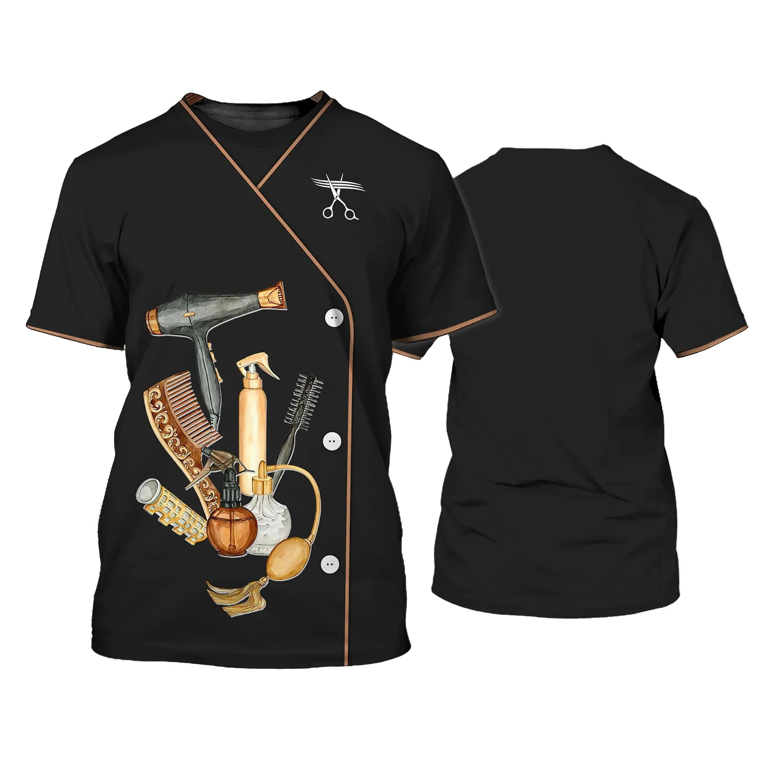 Wholesale Barber Shop Shirt Jackets - Professional Uniforms