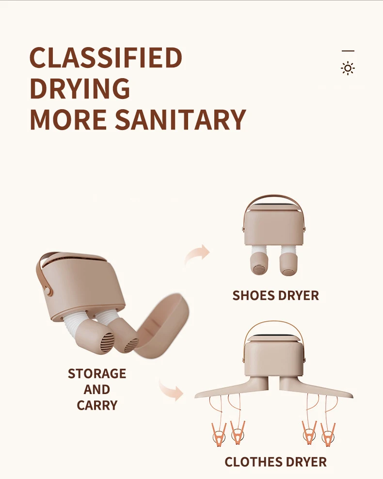 Portable Clothes Dryer Garment Dryer Multifunction Foldable Clothing ...