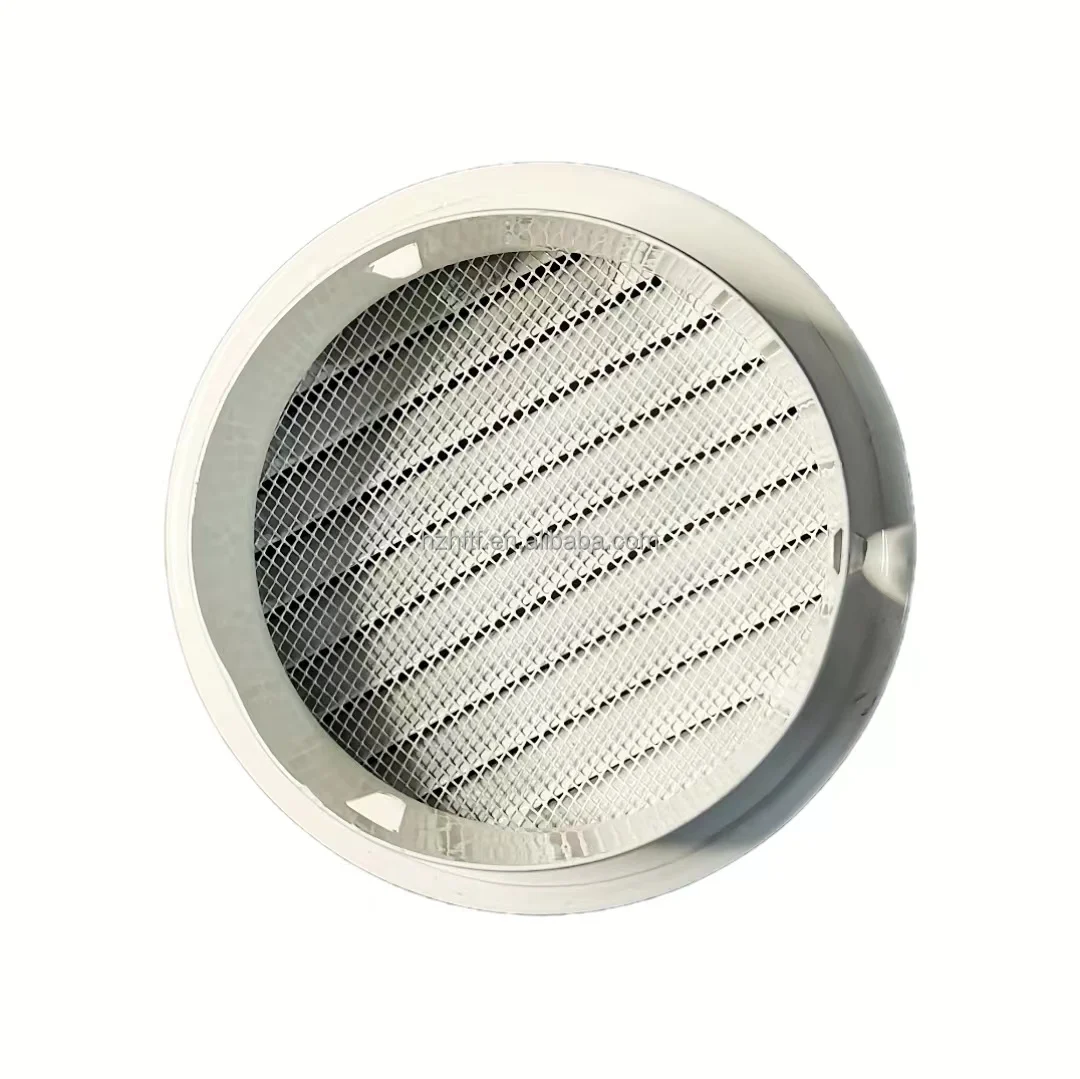 Round Aluminum Exterior Louvers With Insect Screen Louvers Air Outlet ...