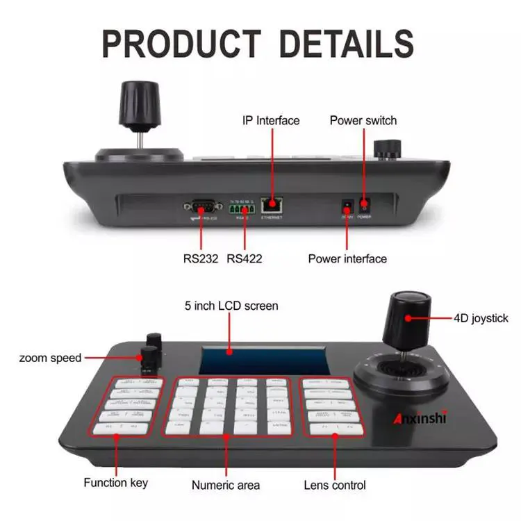 Ptz Keyboard Controller Switcher Broadcast/live Streaming Plug&play ...