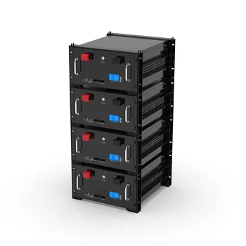 6000+ Cycle Rack Mounted Cabinet 19u Lithium Ion Lifepo4 Battery 48v 100ah 5kwh Solar Lithium ...