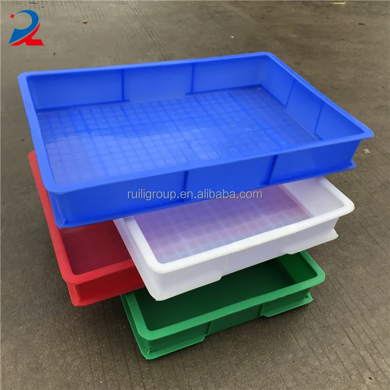 Factory Stackable Plastic Fast Food Serving Tray Biscuit Crate Reagent ...