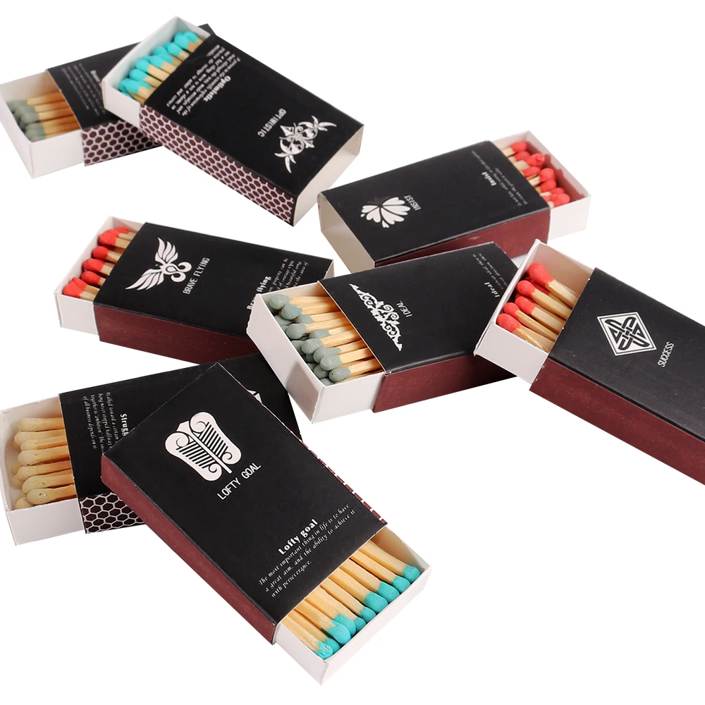 Luxury Black Box Wooden Matchsticks - Safety & Customization