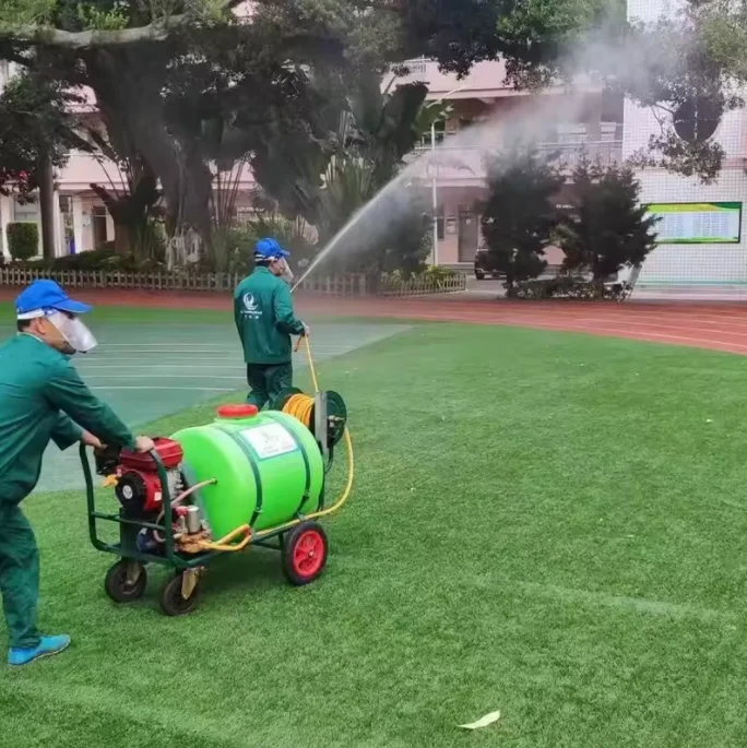 Wheeled Water Tank Gasoline Starter Manual Four Stroke Power Spray ...